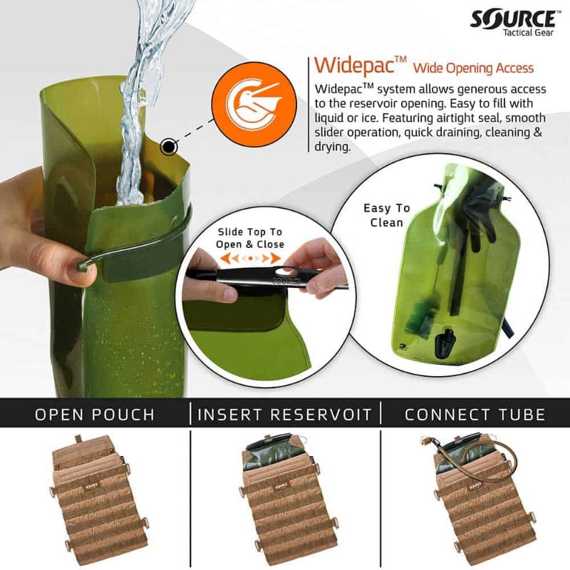 Source Razor Low Profile Hydration Pouch w/ 3L - Tactic Shop